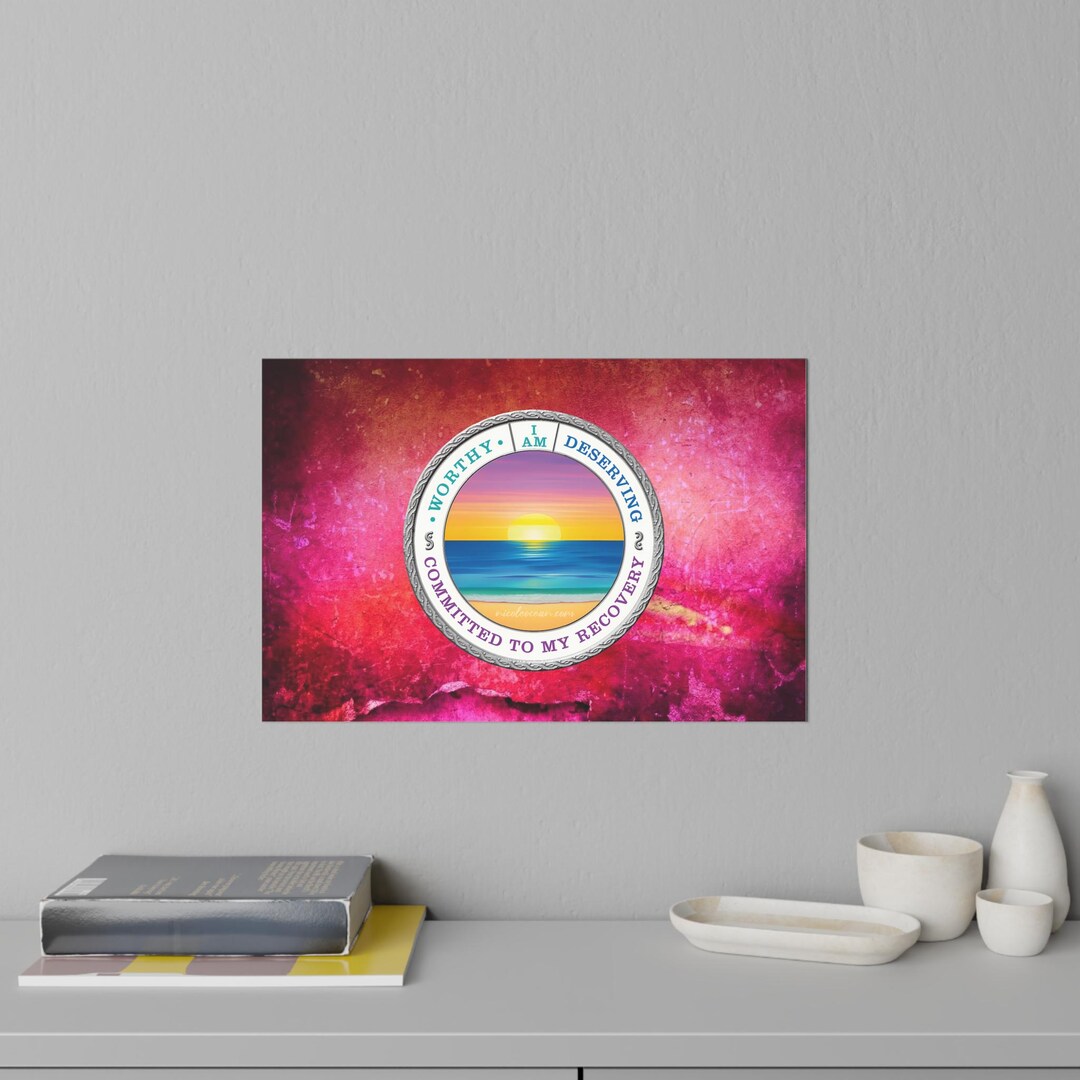 Recovery Themed Vinyl Wall Art Decal, Vinyl Sticker, Motivational Quote ...