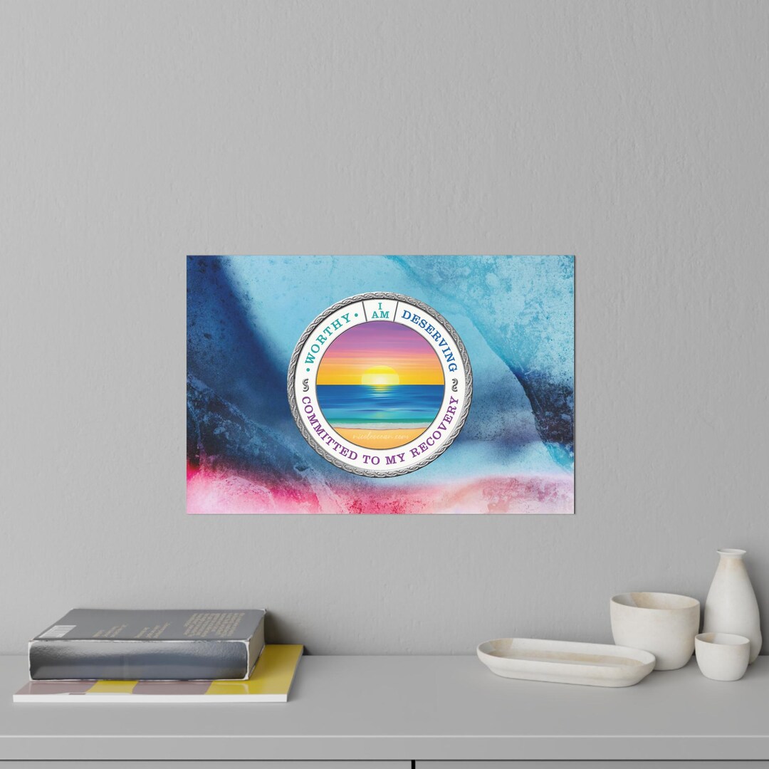 Recovery Themed Vinyl Wall Art Decal, Vinyl Sticker, Motivational Quote ...