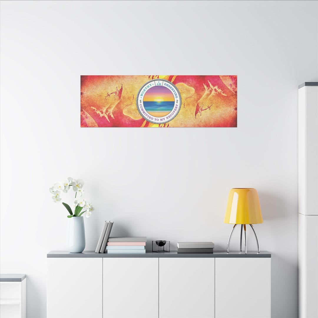 Canvas Wall Art, Recovery Themed Home Decor, Sobriety Gift, Sober ...