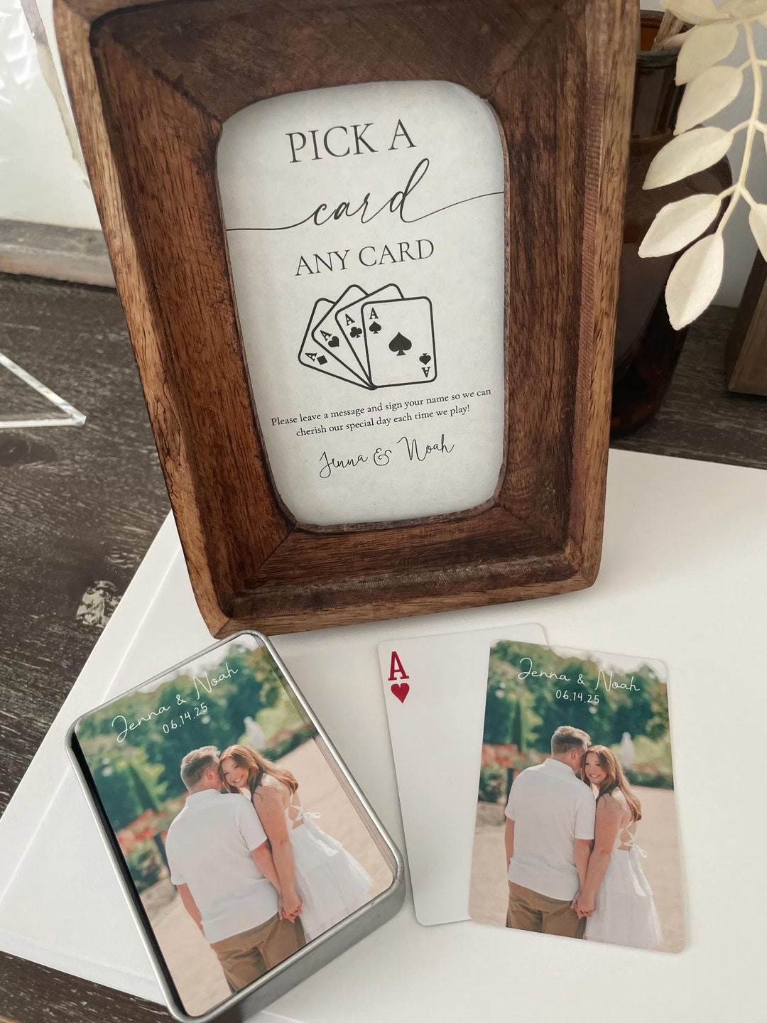 Personalized Playing Cards Guest Book Alternative, Please Sign Our ...