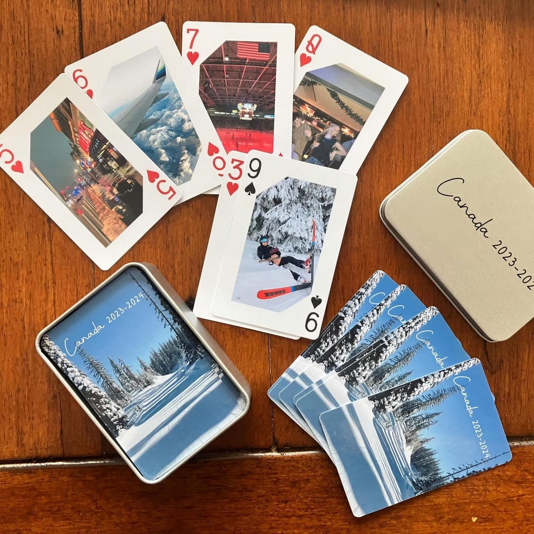 Custom Photo Playing Cards, Personalized Travel Memory Deck - Etsy