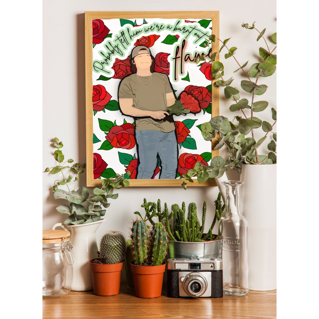 Morgan Wallen Art Print Wall Art Digital Thinkin’ Bout Me - Etsy