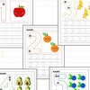 0-9 Preschool Printable Number Tracing Worksheet Handwriting Activity ...