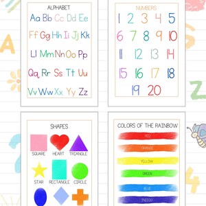 Educational Poster for Preschool Learning | Classroom Poster Alphabet ...