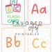 Preschool Printable Alphabet and Numbers Flash Card | Printable ...