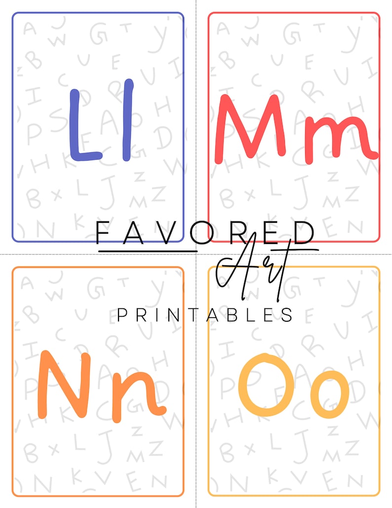 Preschool Printable Alphabet and Numbers Flash Card | Printable ...