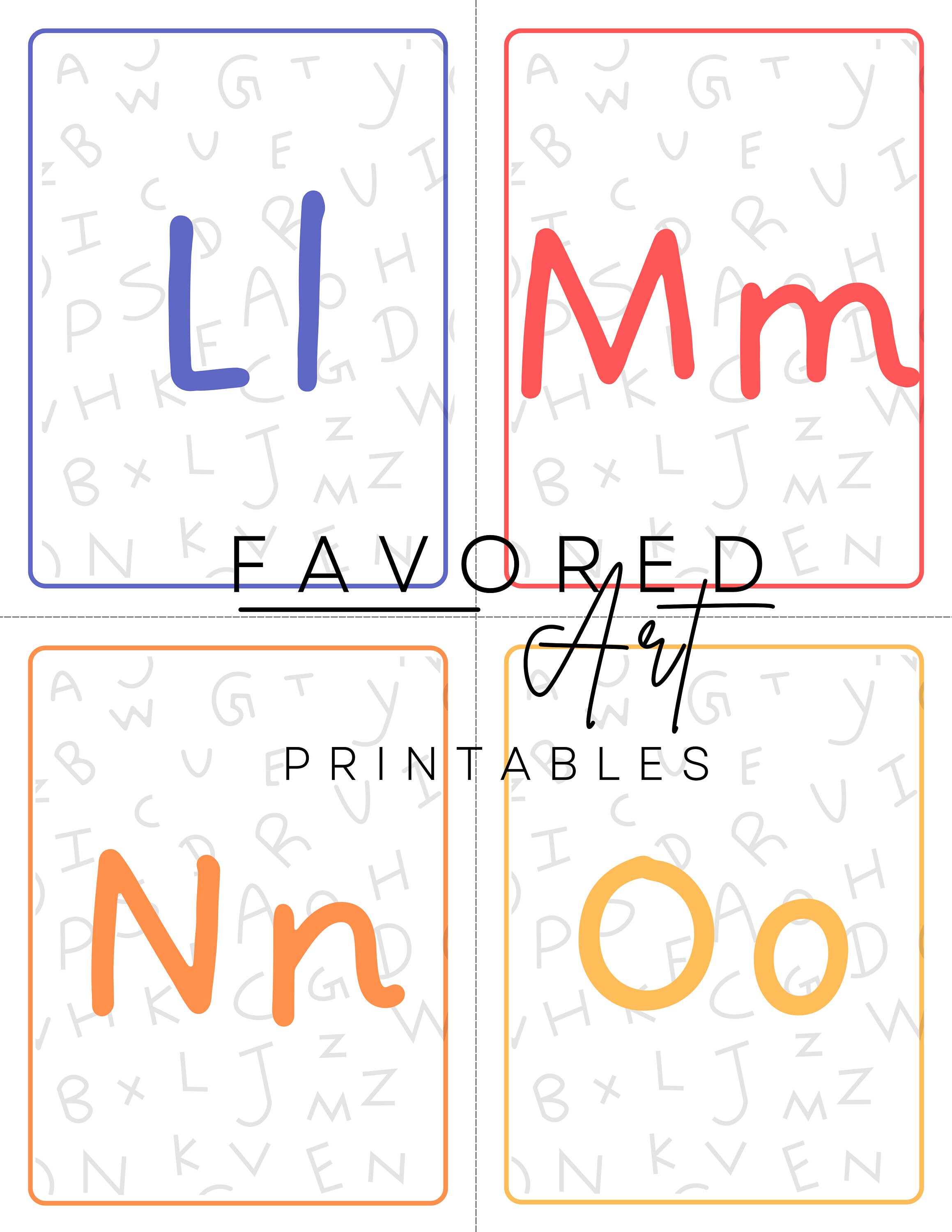 Preschool Printable Alphabet and Numbers Flash Card | Printable ...