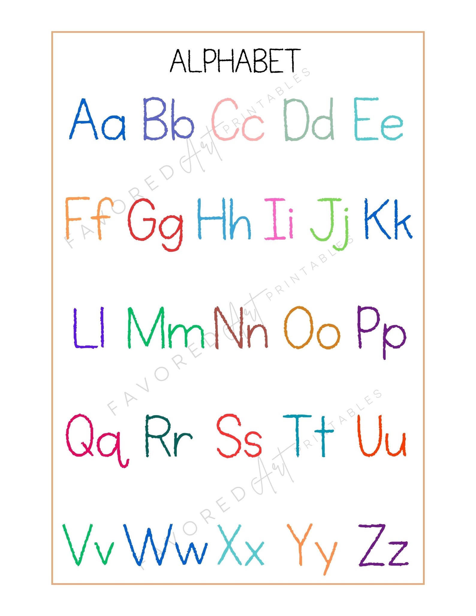 Educational Poster for Preschool Learning | Classroom Poster Alphabet ...