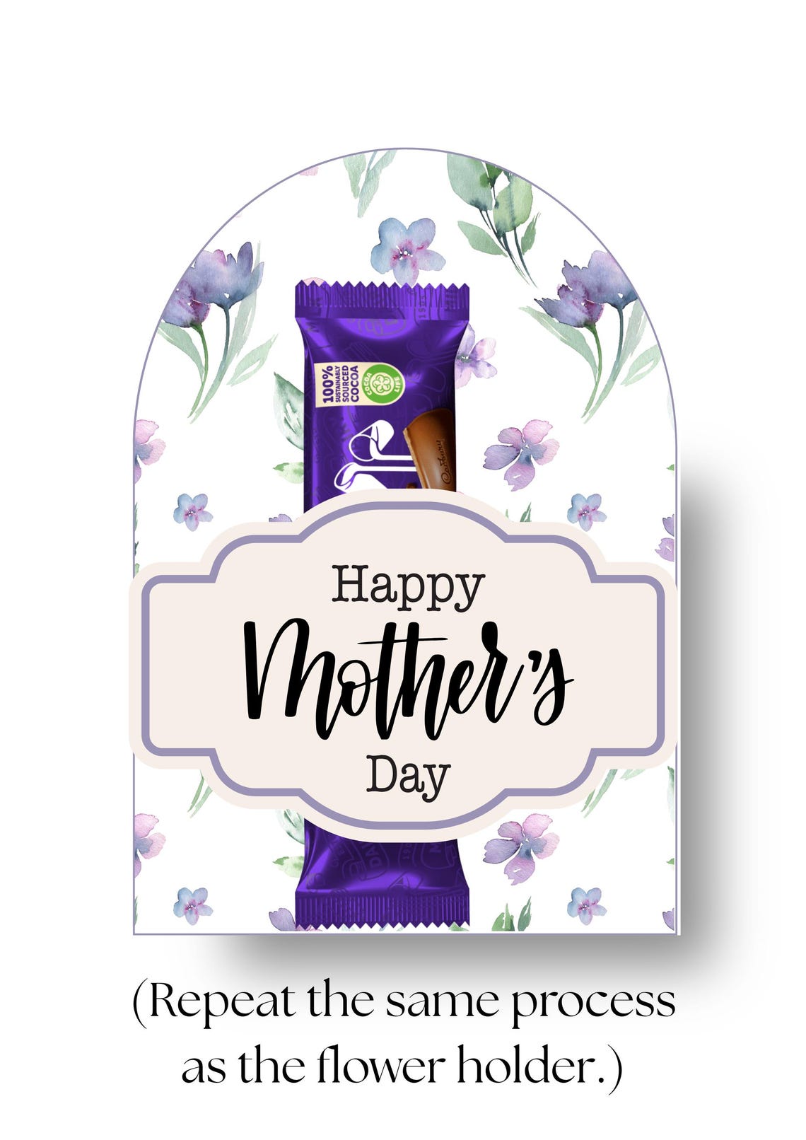 Floral Mother's Day Gift Card Holder | Printable Template (digital ...