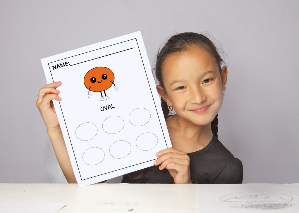 Printable Basic Shapes Tracing for Preschool Activity Worksheet Shapes ...