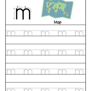 26 Printable Alphabet Tracing Worksheet for Preschool Upper Case and ...