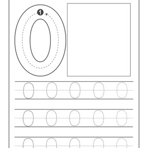 0-9 Preschool Printable Number Tracing Worksheet , Handwriting Activity ...