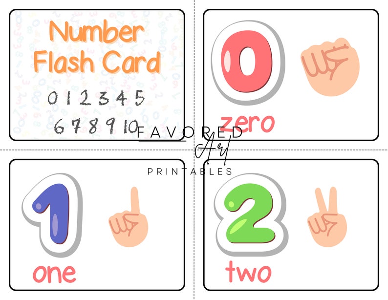 Preschool Printable Alphabet and Numbers Flash Card | Printable ...