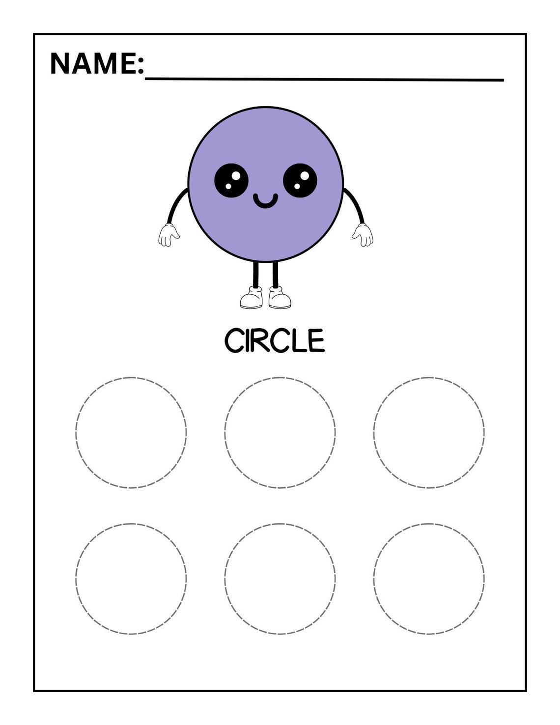 Printable Basic Shapes Tracing for Preschool Activity Worksheet Shapes ...