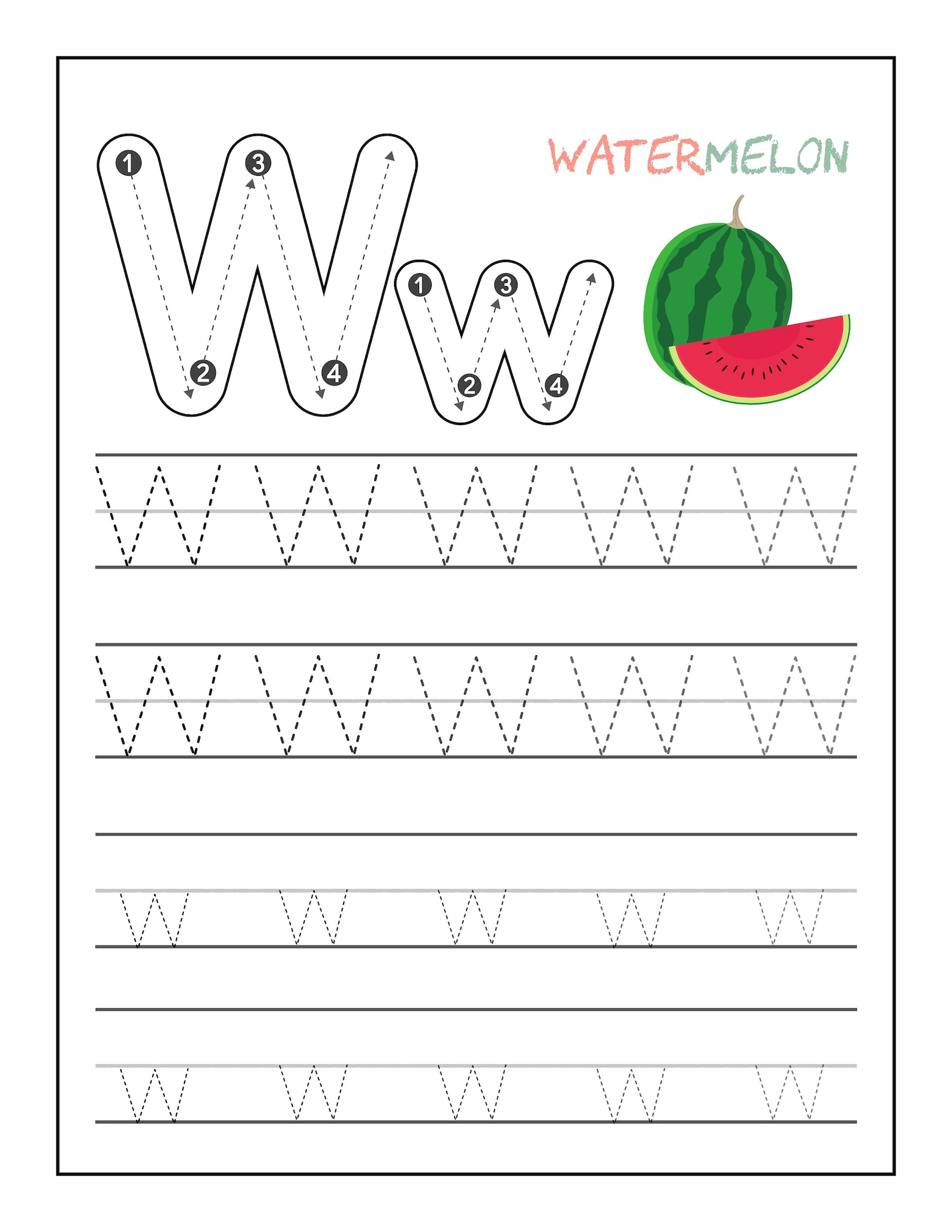 26 Printable Alphabet Upper Case and Lower Case Tracing Preschool ...
