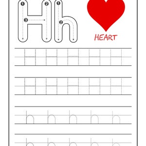 Alphabet Tracing Worksheet, Uppercase and Lowercase, Preschool ABC ...