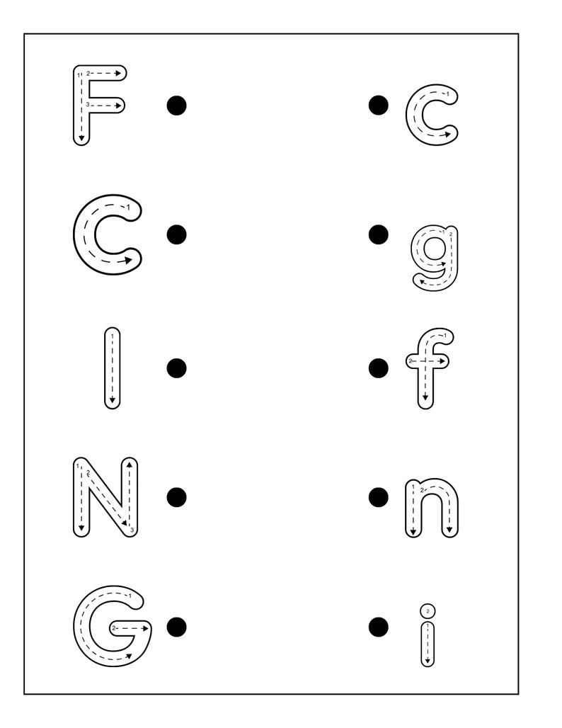 Alphabet Tracing Worksheets A-Z for Preschool, Upper & Lowercase ...