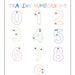 0-9 Preschool Printable Number Tracing Worksheet Handwriting Activity ...