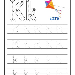 Alphabet Tracing Worksheet, Uppercase and Lowercase, Preschool ABC ...