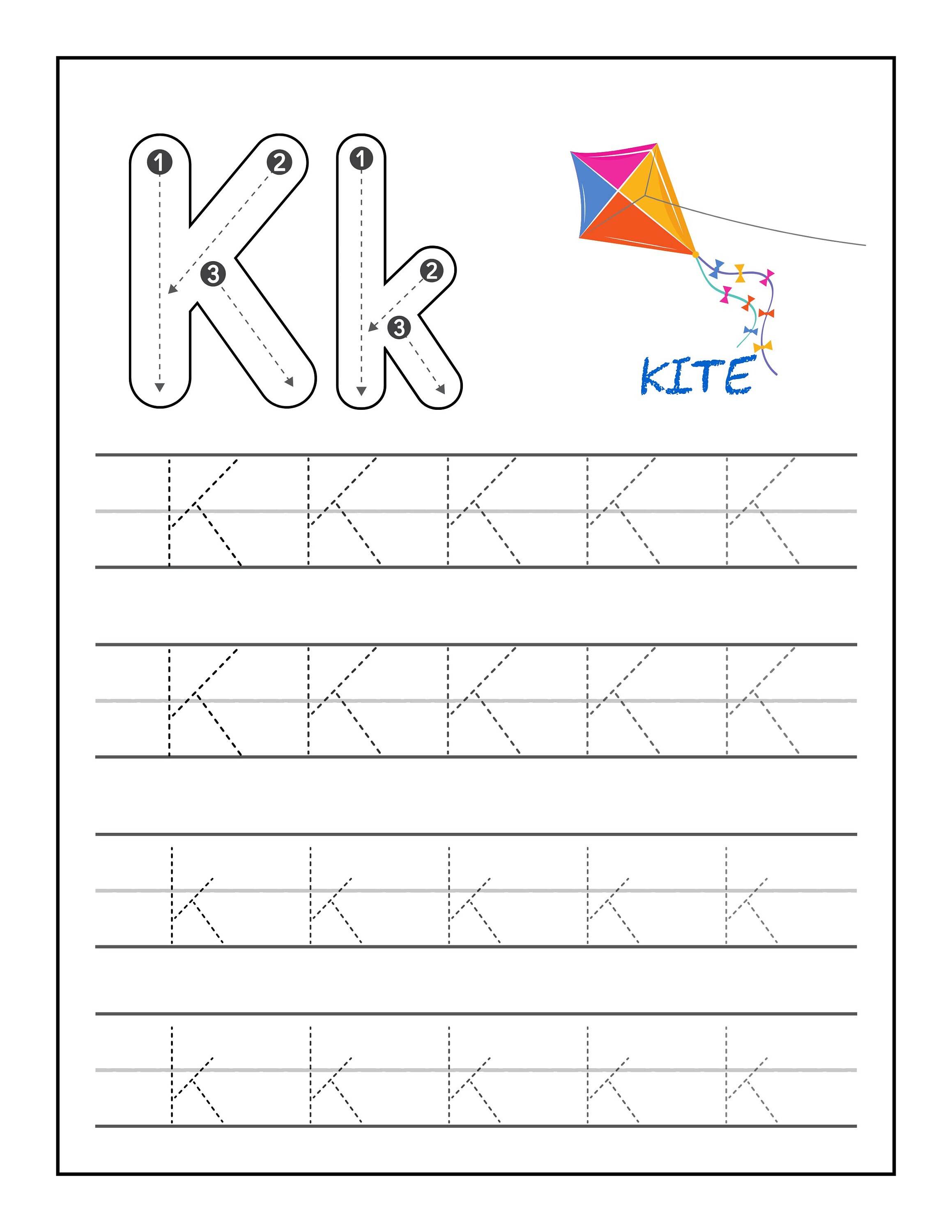 26 Printable Alphabet Upper Case and Lower Case Tracing Preschool ...