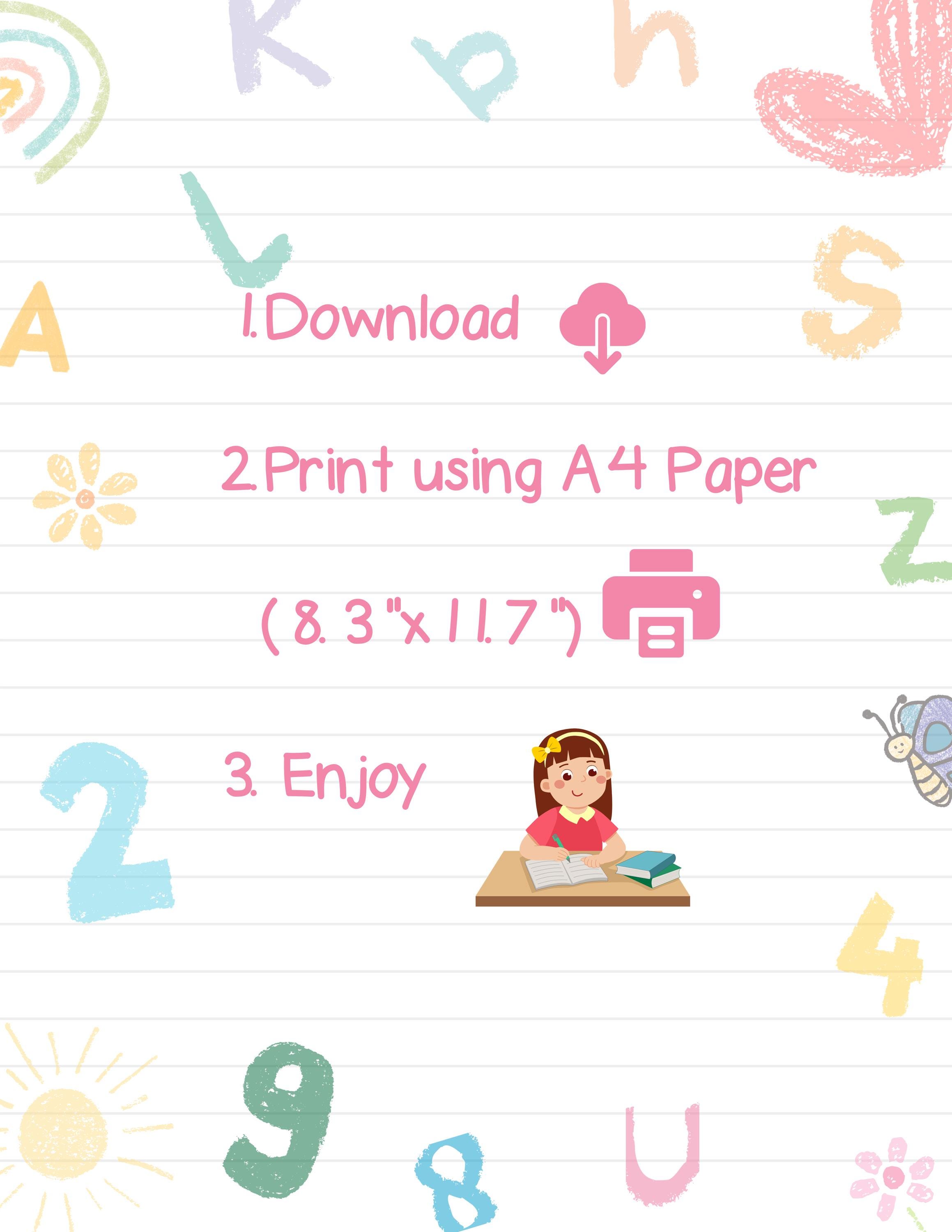 26 Printable Alphabet Tracing Worksheet for Preschool Upper Case and ...