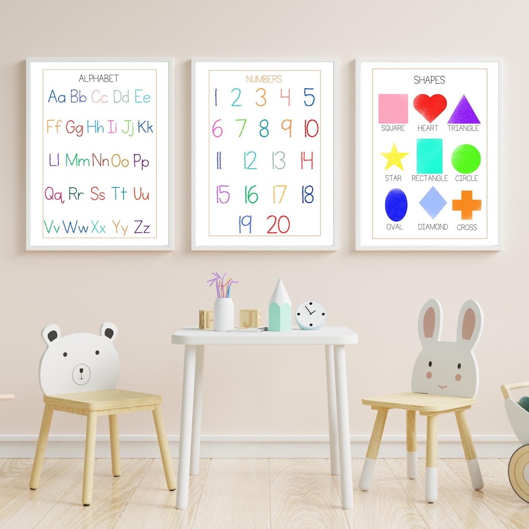 Educational Poster for Preschool Learning | Classroom Poster Alphabet ...