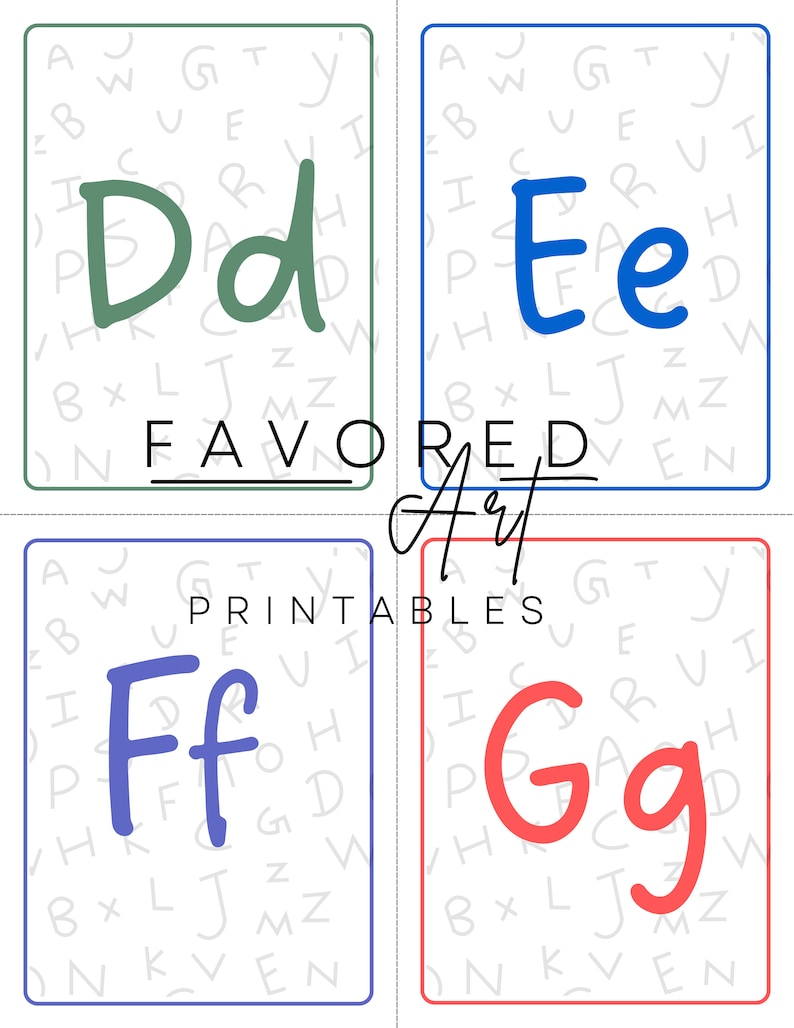 Preschool Printable Alphabet and Numbers Flash Card | Printable ...