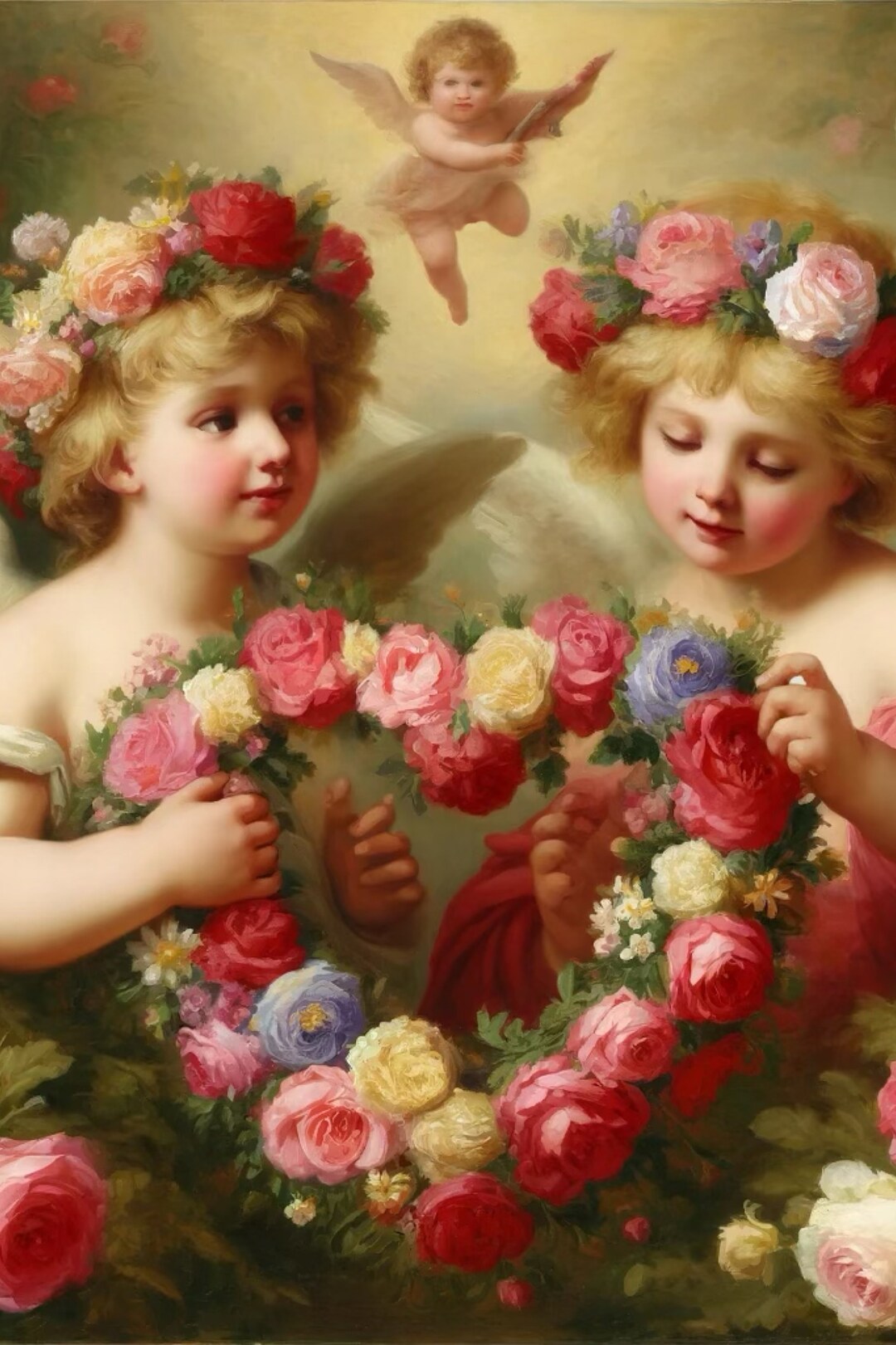 222: Floral 90s Angel Cottagecore Art Digital Download - Etsy