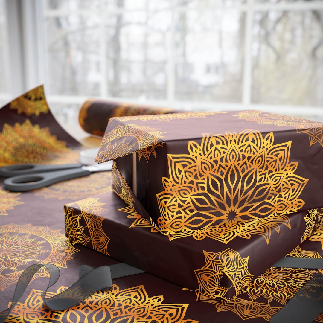 Ramadan Wrap Paper - Islamic Gift Wrap With Mandala and Architectural ...