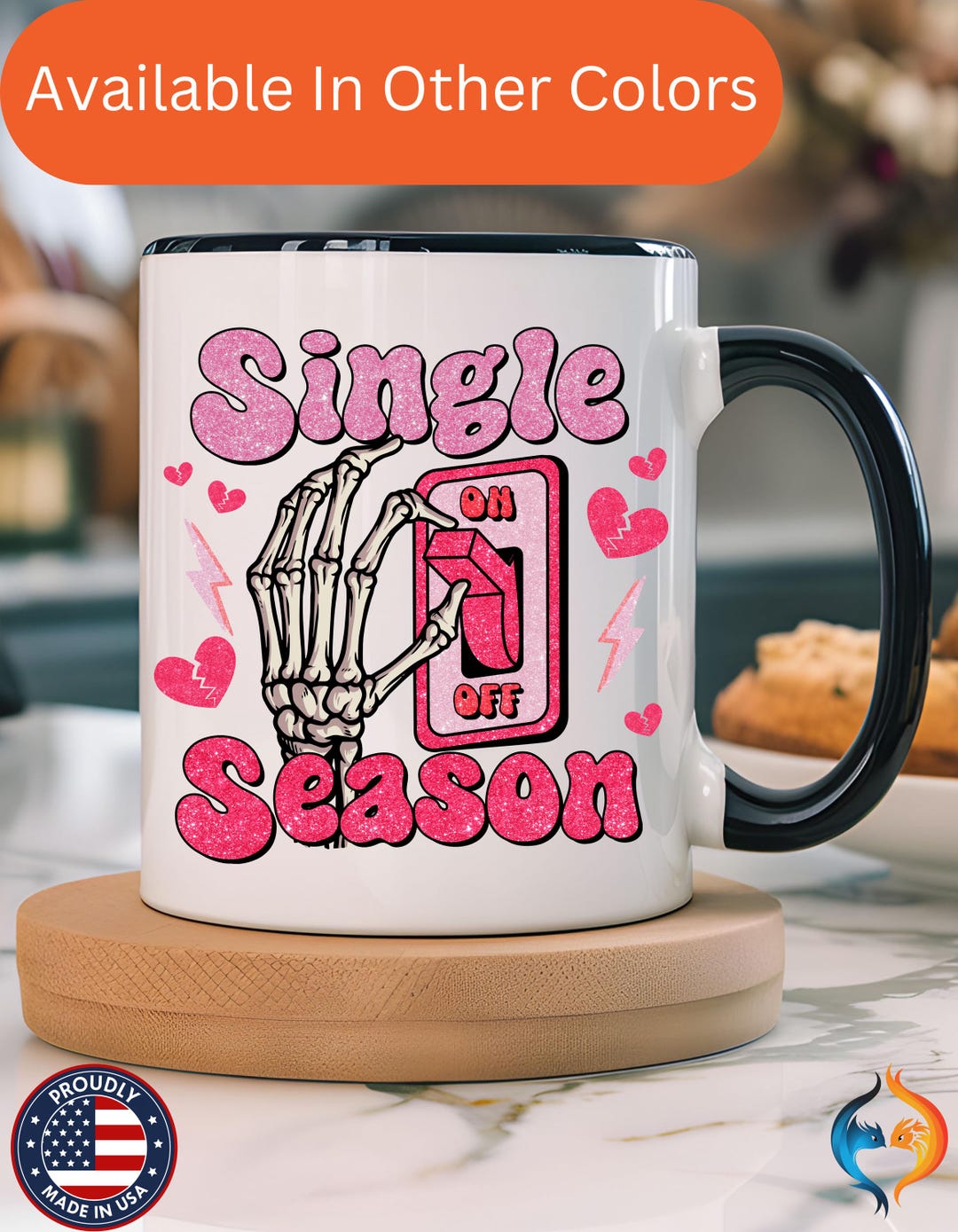 Single Season Skeleton Hand Switch Mug | Accent Coffee Mug - Etsy