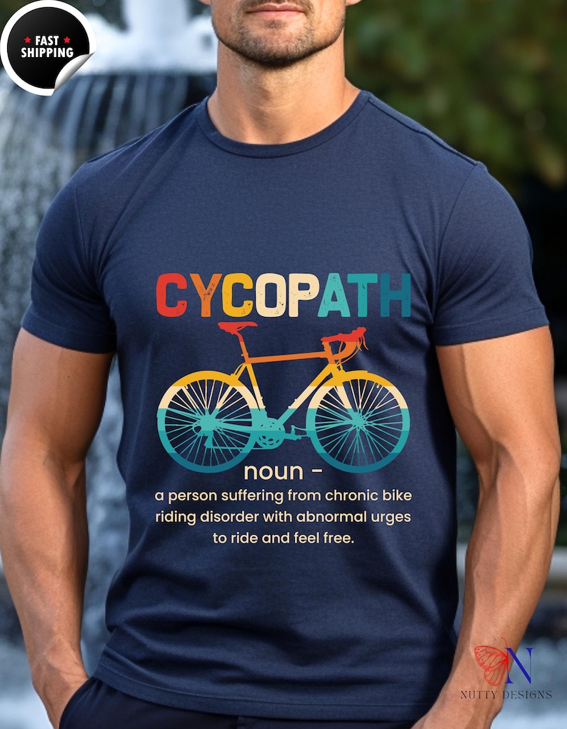 Cycopath Funny Cycling T-shirt: Biker Pun Tee for Cyclists - Etsy