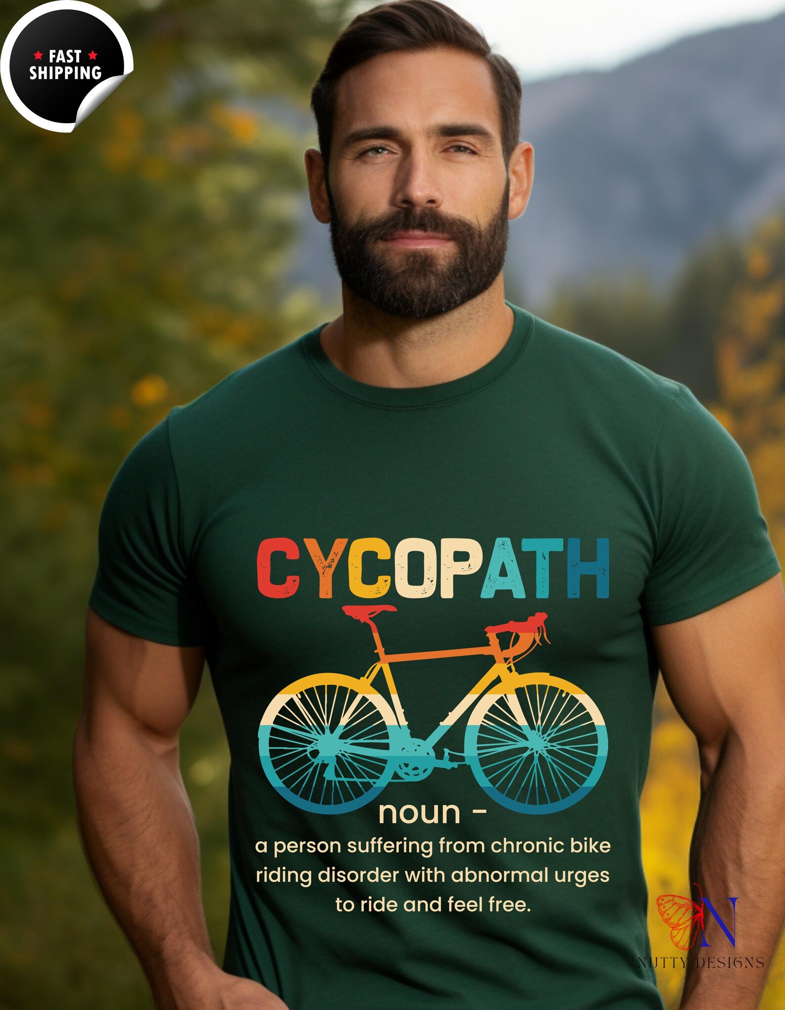 Cycopath Funny Cycling T-shirt: Biker Pun Tee for Cyclists - Etsy