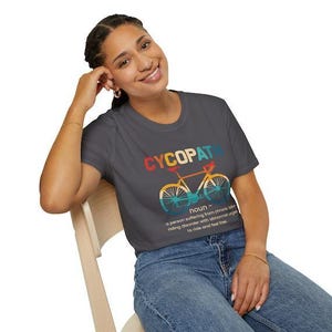 Cycopath Funny Cycling T-shirt: Biker Pun Tee for Cyclists - Etsy