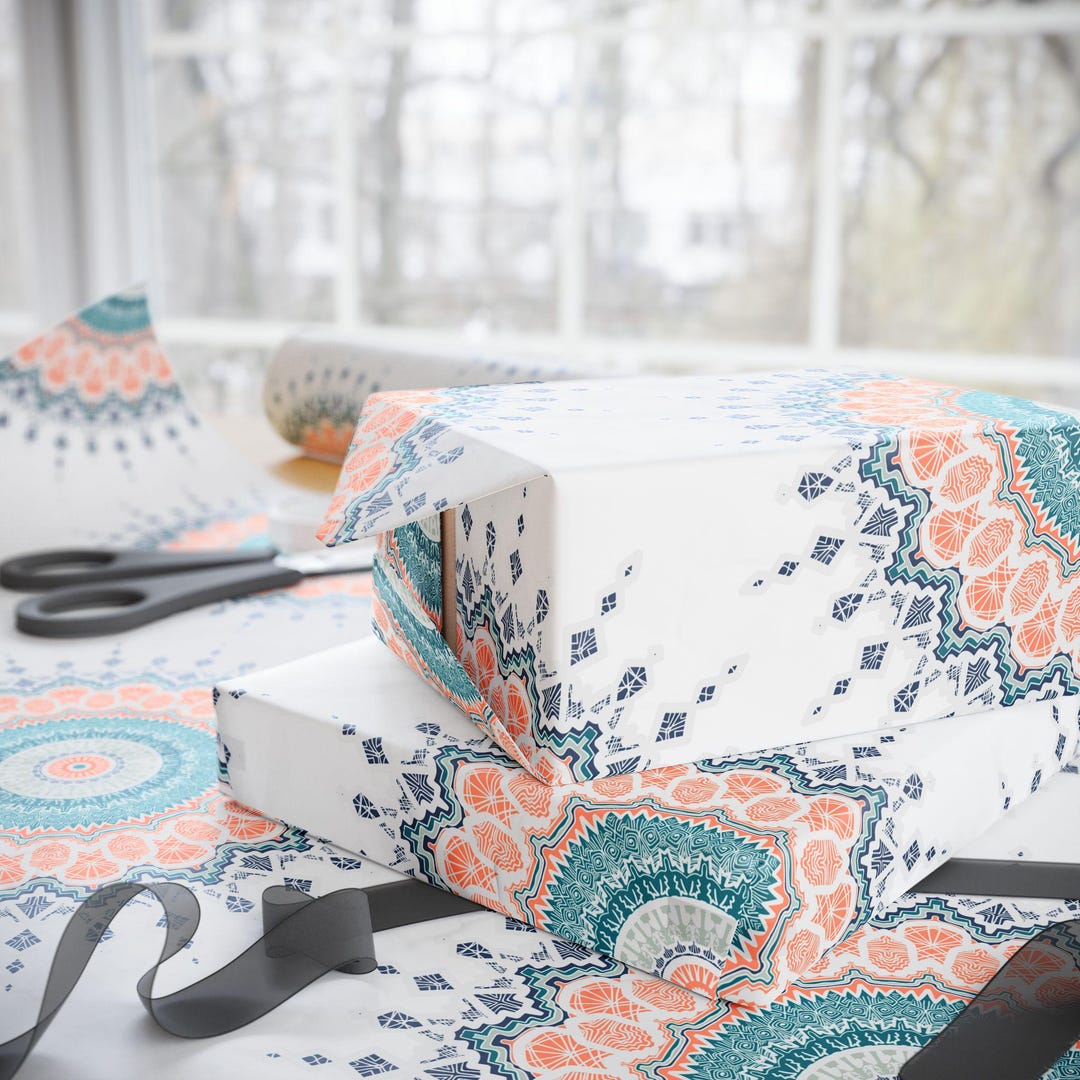 Ramadan Wrapping Paper - Islamic Gift Wrap With Mandala Designs - Etsy