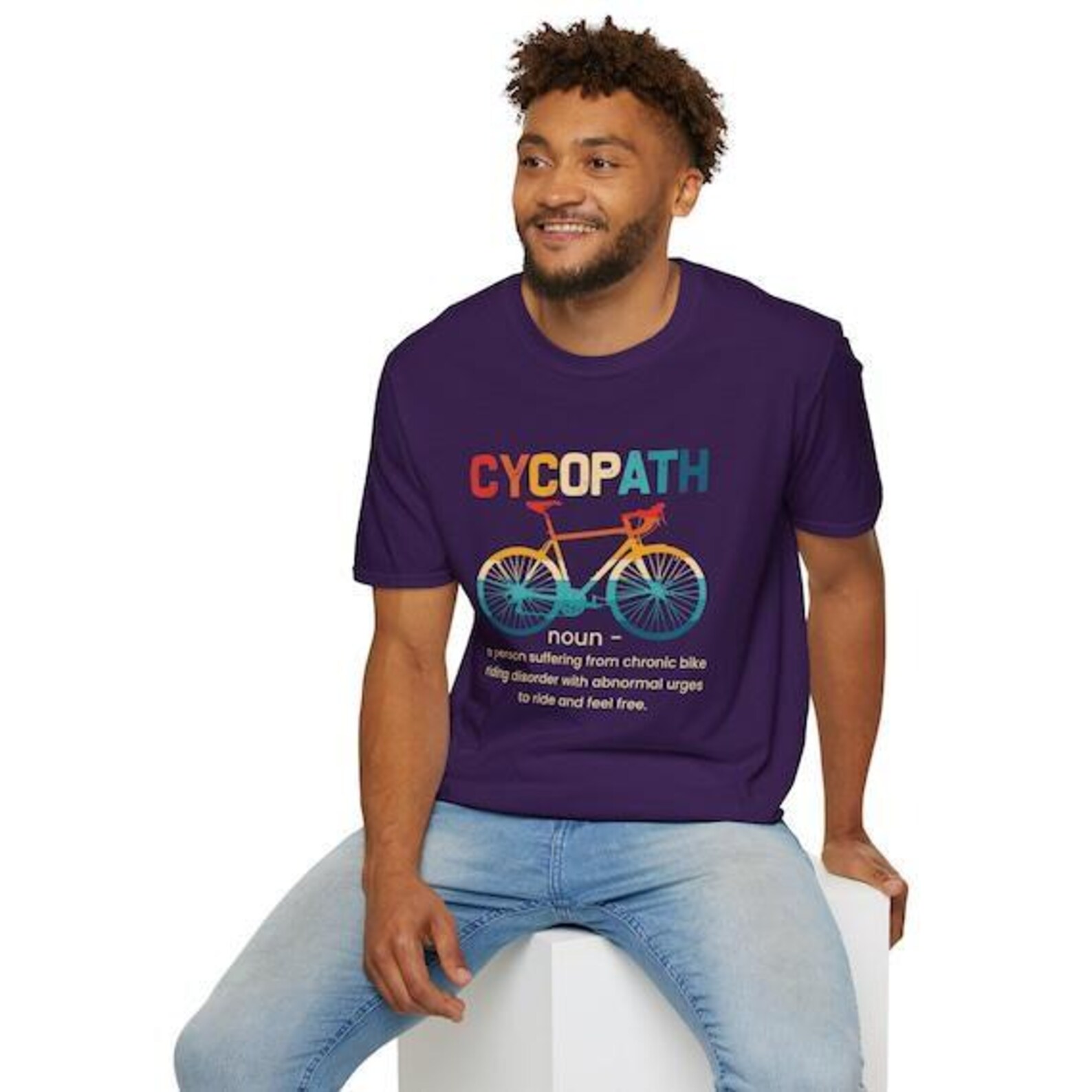 Cycopath Funny Cycling T-shirt: Biker Pun Tee for Cyclists - Etsy