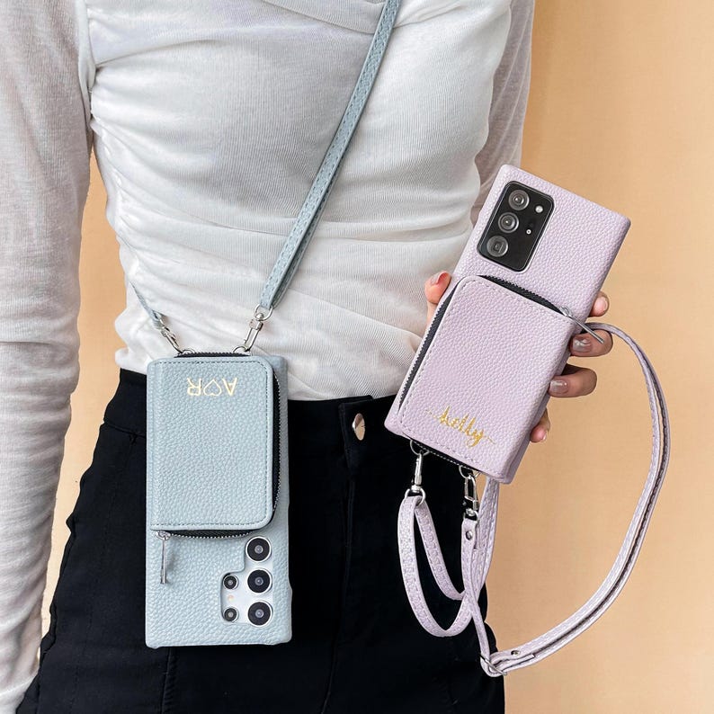 Leather Crossbody Wallet Phone Case, Model: Galaxy S26 S25 S24 Ultra ...