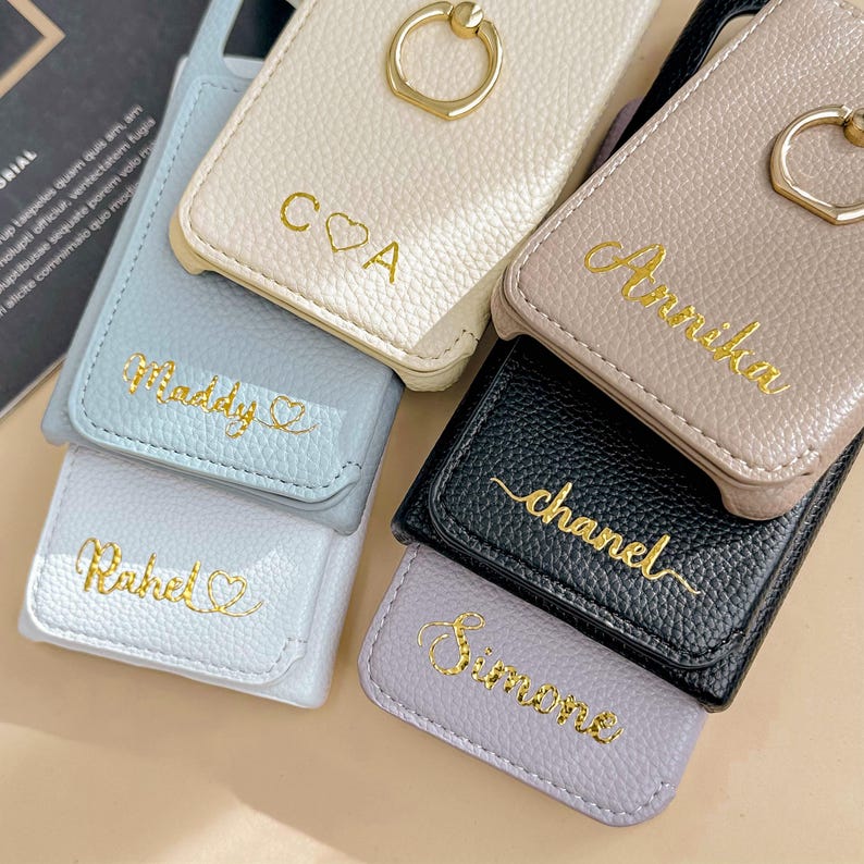 Leather Card Wallet Phone Case With Stand Ring S26 Plus Ultra - Etsy
