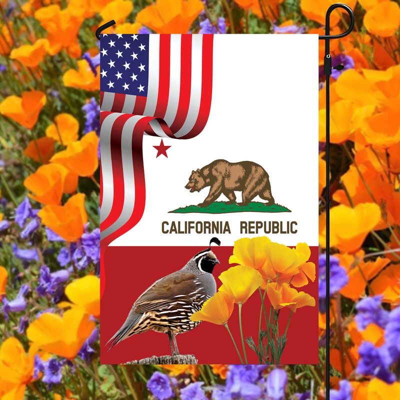 California Flag Cotton - Etsy