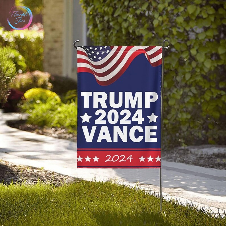 Trump Vance 2024 Flags, Flag, Trump Garden Flag, Trump 2024 House Flag ...