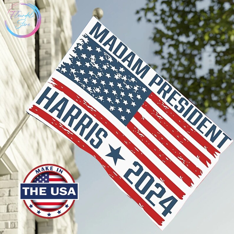 Kamala Harris 2024 Flag, Madam President Flags, Kamala Harris for the ...