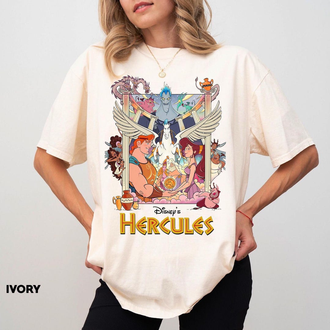 Retro 90's Disney Hercules Comfort Colors Shirt, Hercules Shirt, Disney ...