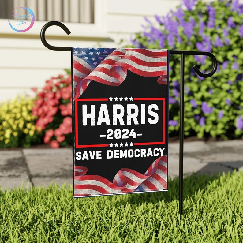 Kamala Harris Harris 2024 US Flag Democratic President Yard Flags One ...