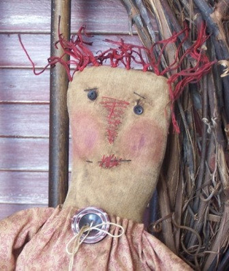 Instant Download Rag Doll Pattern Extreme Primitive RAGGEDY Doll ...