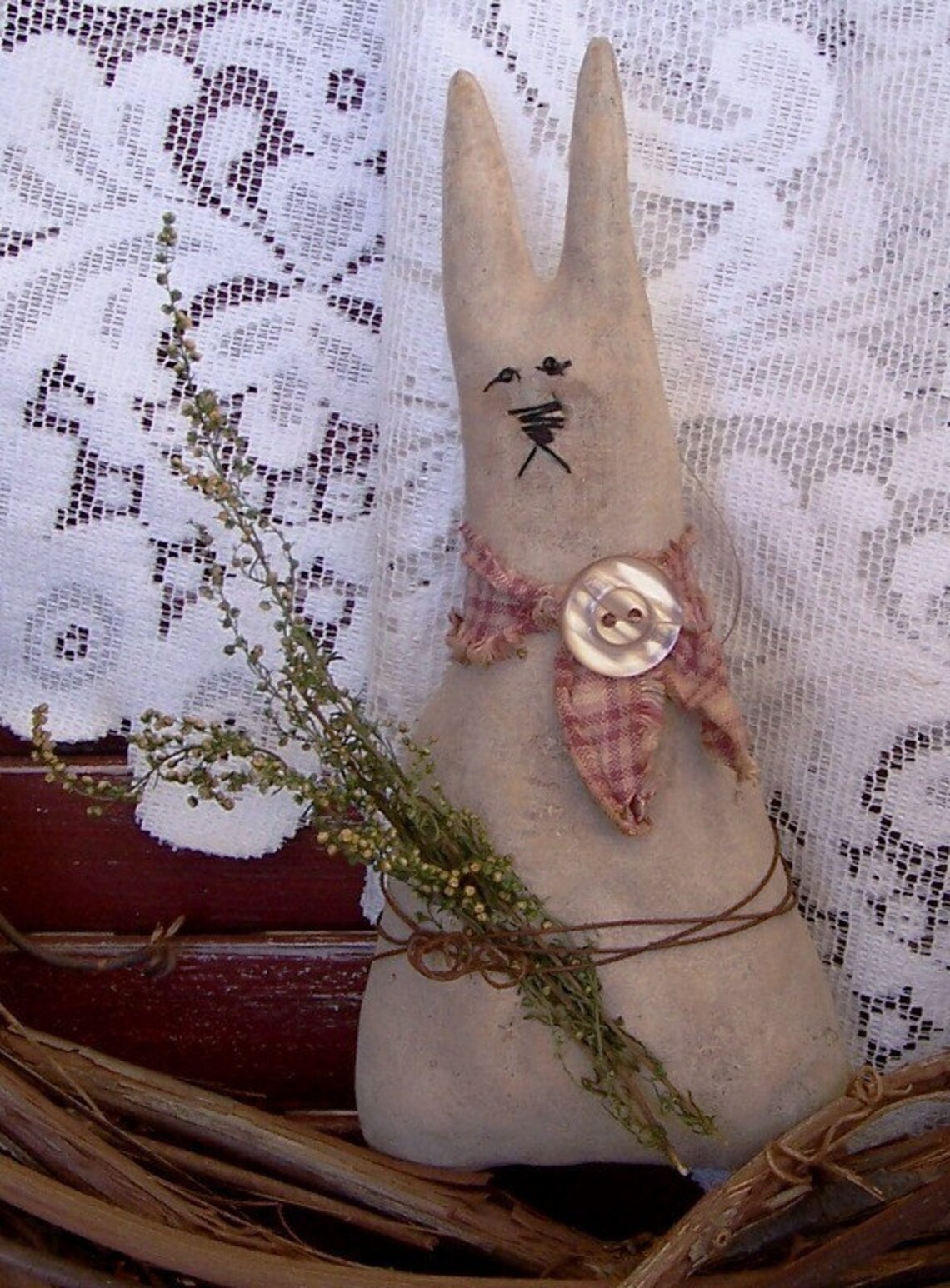 Primitive RABBIT Sitter or Tuck -instant Download Pattern- PRIM BUNNY ...