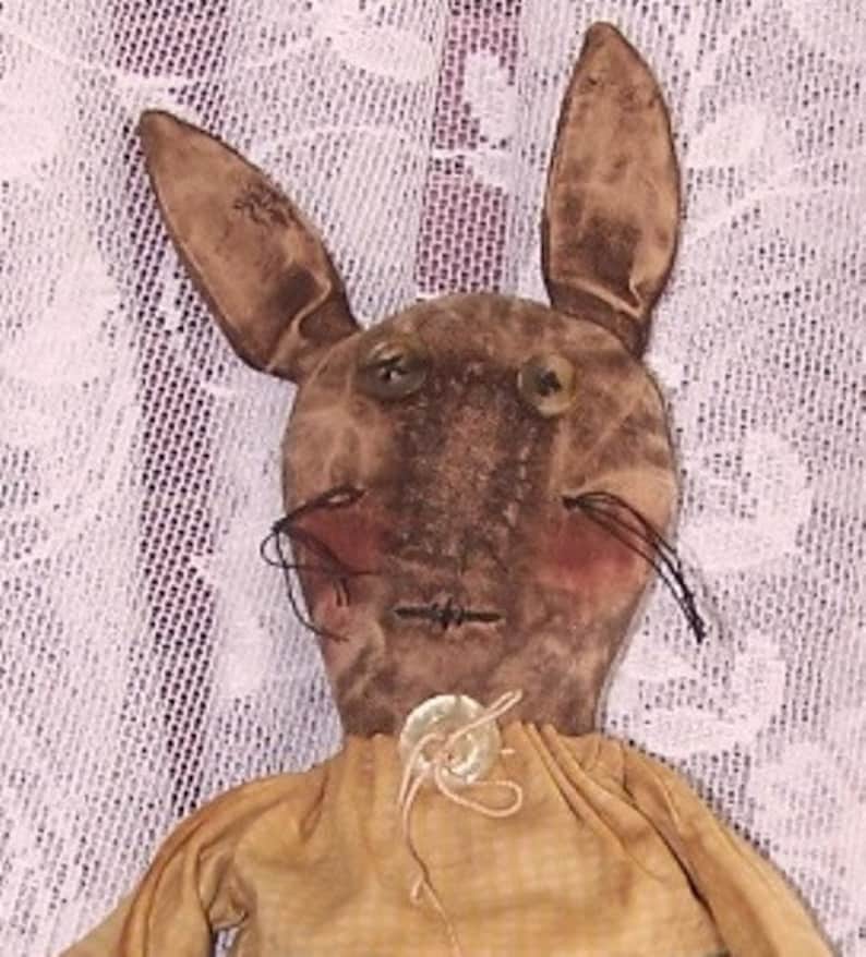 Instant Download PRIMITIVE RABBIT PATTERN Epattern Quick and Easy to ...