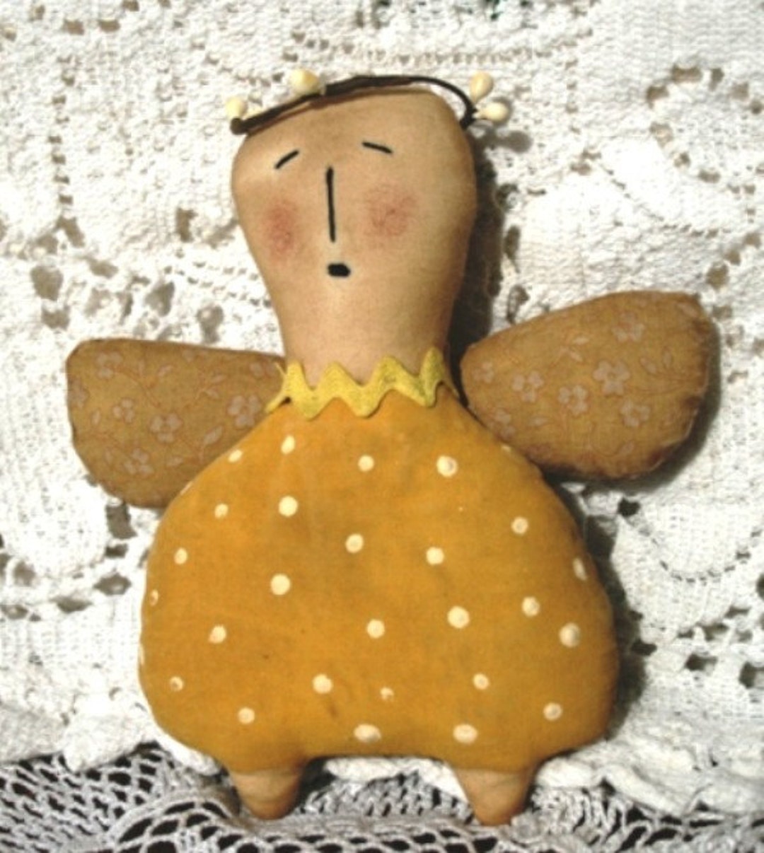 Primitive Angel Bea PRIM ANGEL Ornie Easy Ornament Folk Art Instant ...