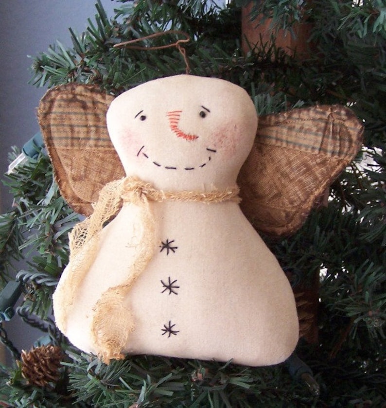 Pattern SNOW ANGEL ORNIE Instant Download Quick and Easy - Etsy