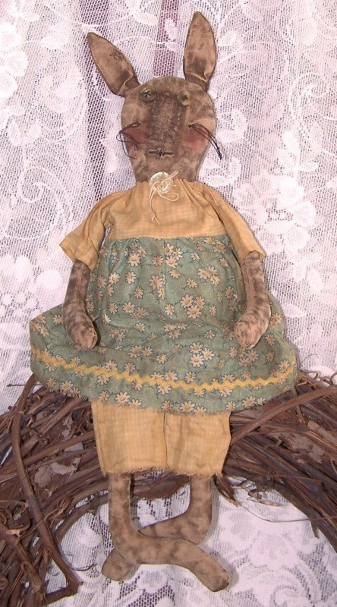 Instant Download PRIMITIVE RABBIT PATTERN Epattern Quick and Easy to ...