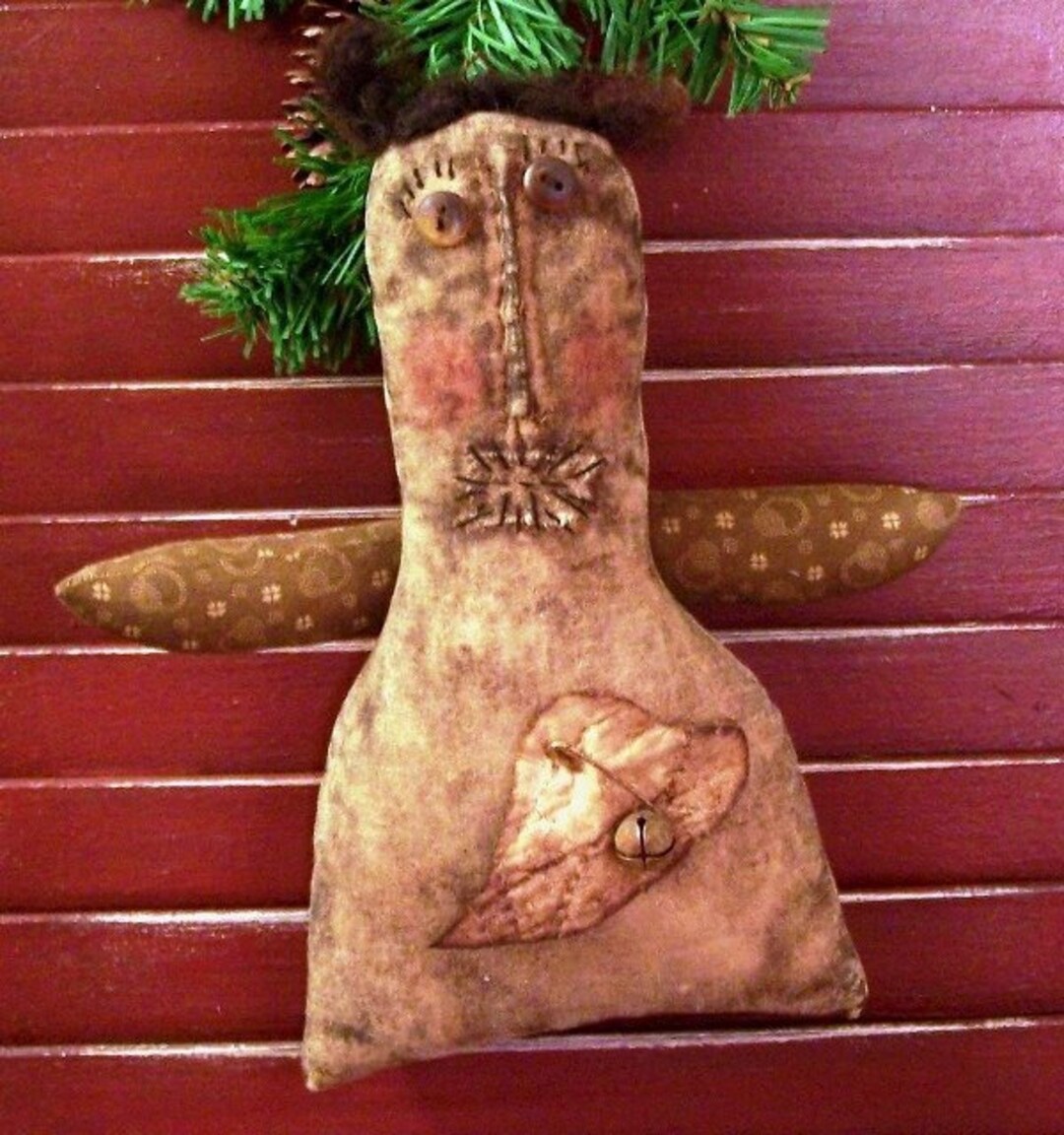 PATTERN Primitive Extreme Prim Folk Art ANGEL TUCK Instant Download ...