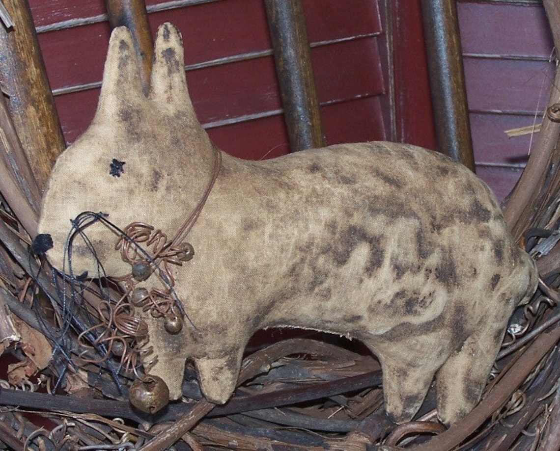 Instant Download PRIMITIVE Brown Bunny Tuck RABBIT PATTERN Quick and ...